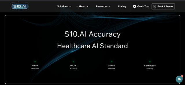 S10.AI Accuracy: 99.7% HIPAA-Compliant AI for Healthcare
